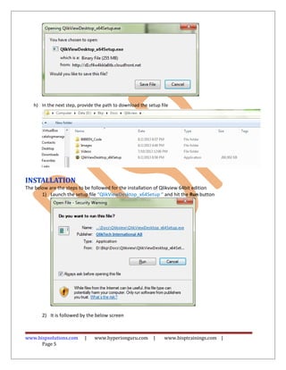 Qlik view installation guide | DOC