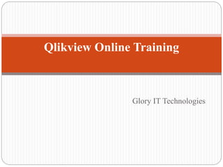 Qlikview online training | PPTX