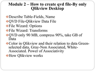 Qlikview online training | PPTX | Databases | Computer Software and Applications