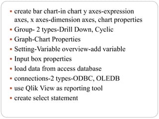 Qlikview online training | PPTX | Databases | Computer Software and Applications
