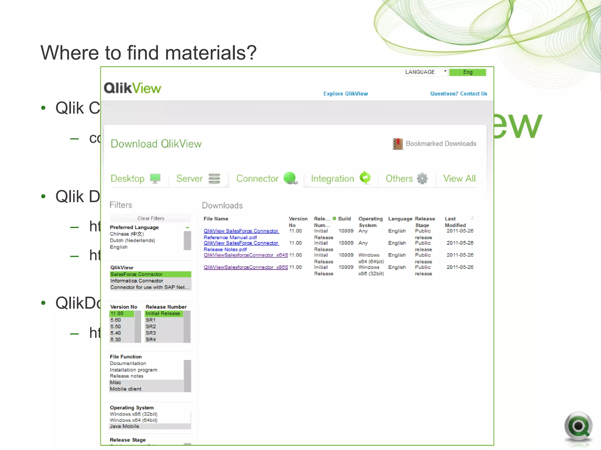 QlikView & Salesforce | PPT