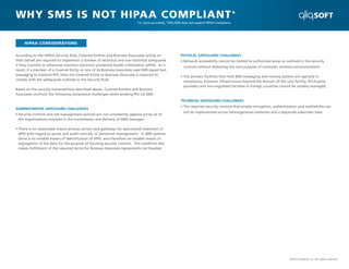 Why SMS is not HIPAA compliant | PDF