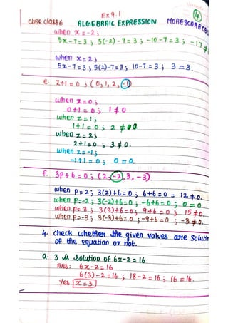 akgebraic equations .pdf | Physics | Science