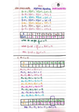 akgebraic equations .pdf | Physics | Science
