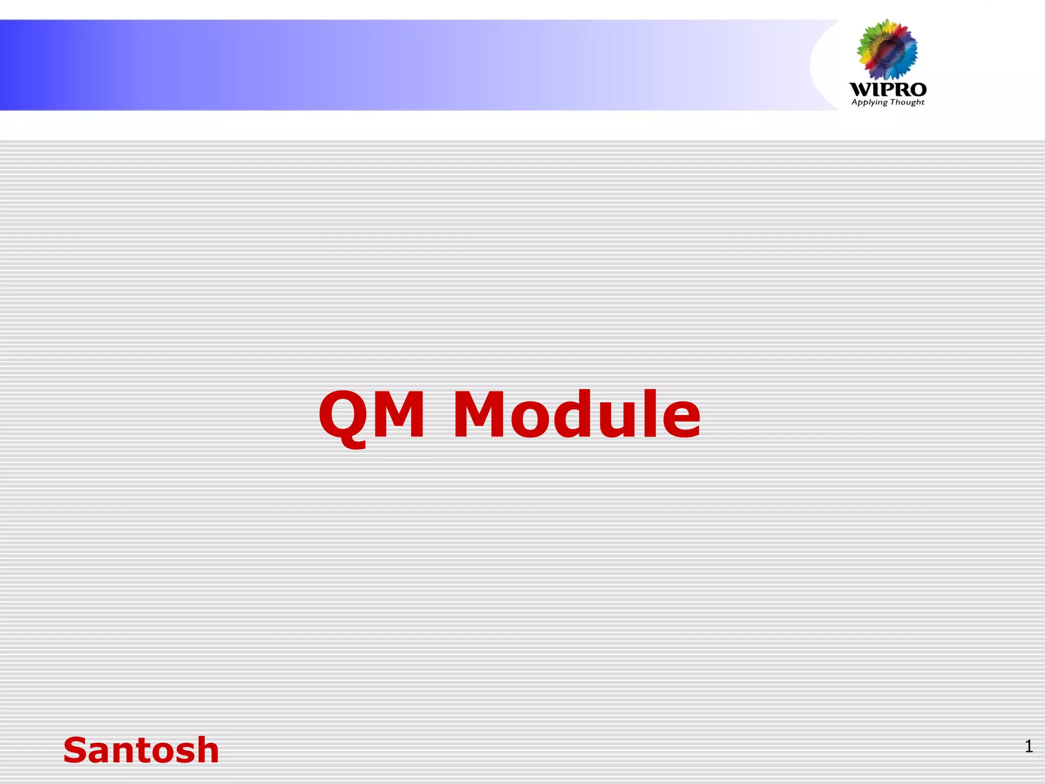 Qm overview | PPT