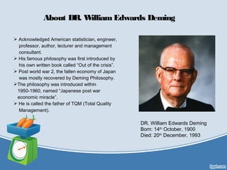 Presentation on Deming Philosophy | PPT