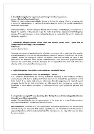 Qm0012 statistical process control and process capability | PDF