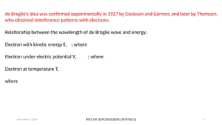 PHY109 Unit4 quantum mechanics for engineering part-3 | PPTX