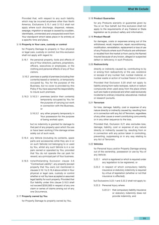 Steadfast QBE General and Products Liability Policy | PDF