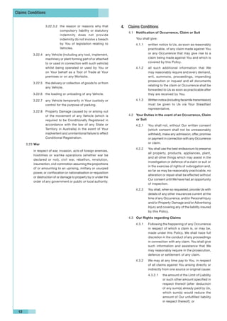 Steadfast QBE General and Products Liability Policy | PDF