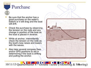 ground tackle (anchoring and mooring) | PPT