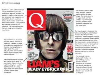 Q magazine analysis | PPTX
