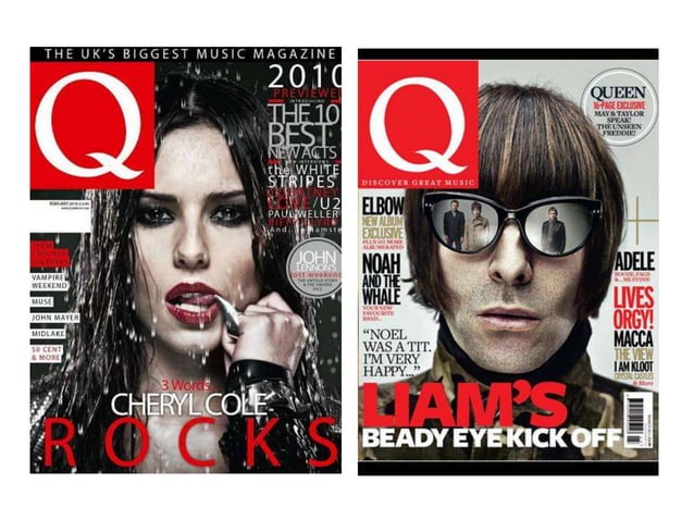 Q magazine covers | PPTX