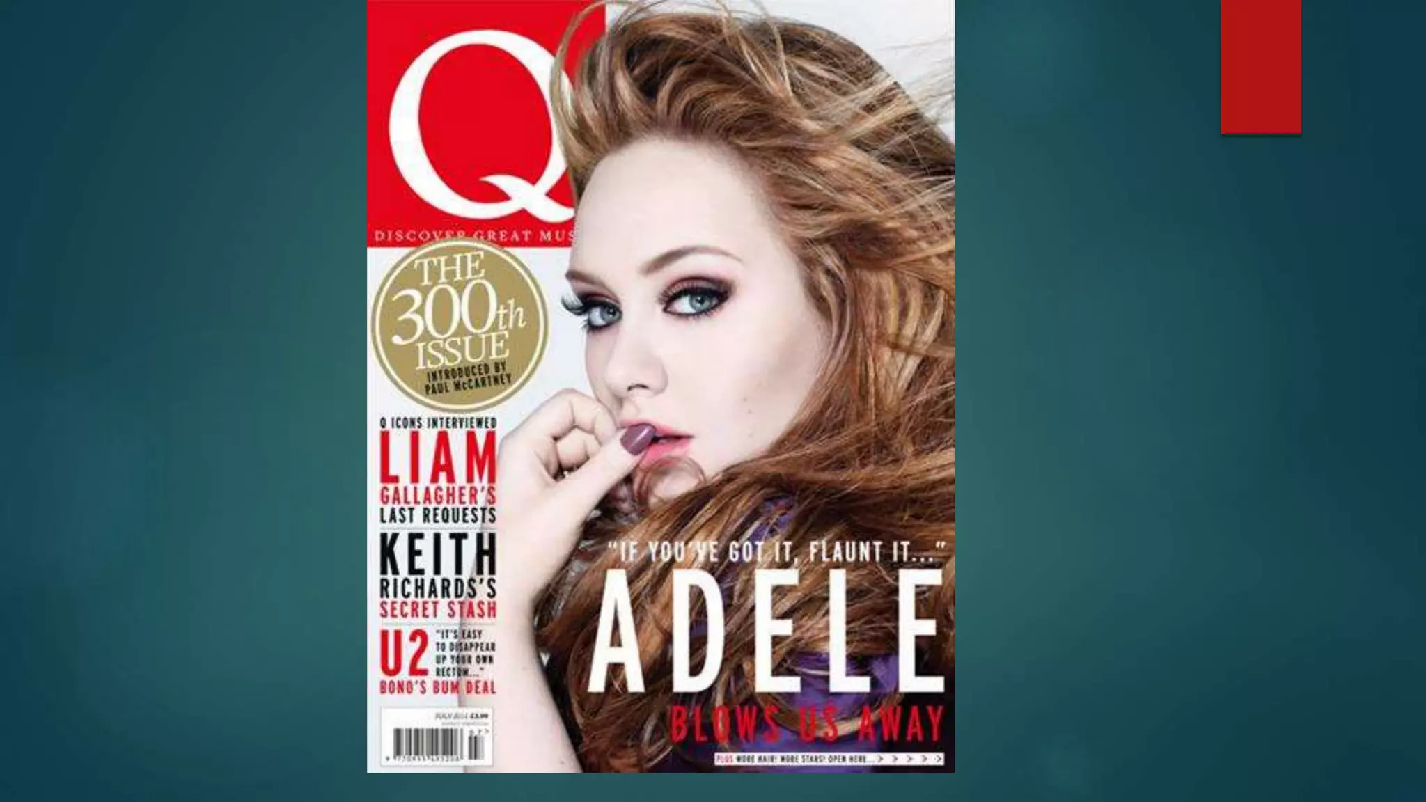 Q magazine front cover analysis | PPTX | Adult Contemporary Music | Music