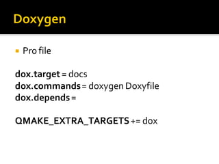 Qt qmake advanced | PPT