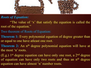 Theory of Equation | PDF