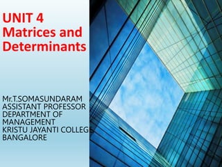 Matrices and Determinants | PDF