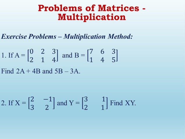Matrices and Determinants | PDF