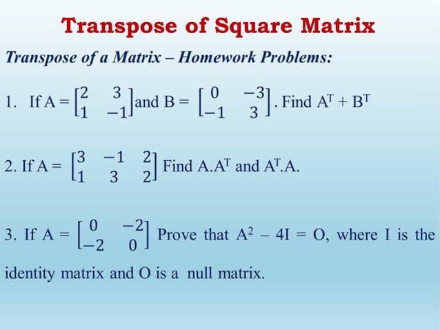 Matrices and Determinants | PDF