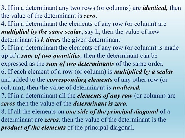 Matrices and Determinants | PDF