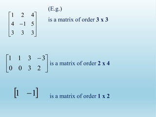 Matrices and Determinants | PDF