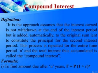 Interest Calculation & Inventory models | PPT