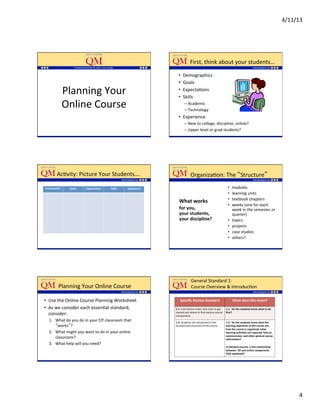 QM DYOC PPT Handout | PDF