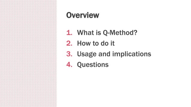 Q-Methodology | PPTX
