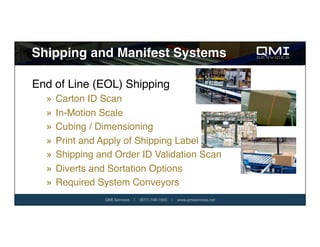 QMI Services 2015 Capabilities Presentation | PDF