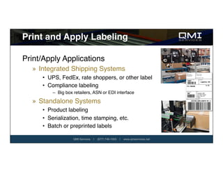 QMI Services 2015 Capabilities Presentation | PDF