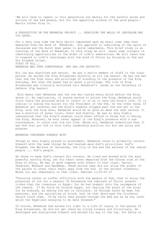 Nehemiah project | TXT