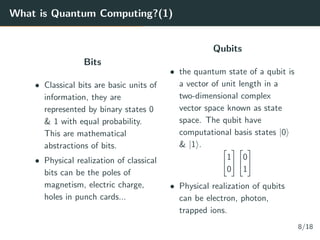 Quantum Computing, Quantum Machine Learning, and Recommendation Systems ...