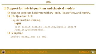 Machine Learning in Quantum Computing | PPTX