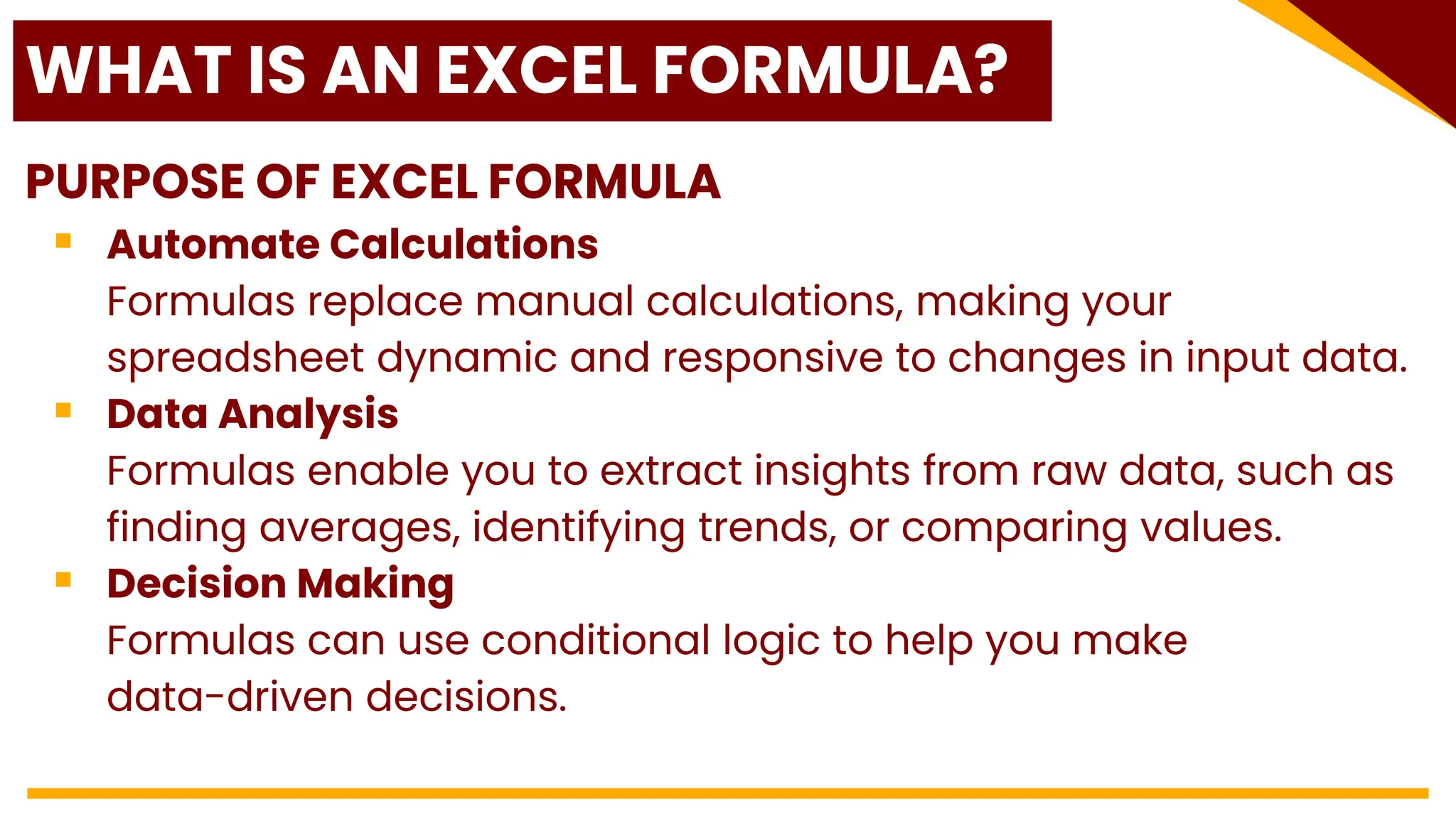 QMMS Lesson 2 - Using MS Excel Formula.pdf | Science