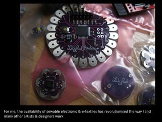 Sensors for e-textiles creatives | PPTX