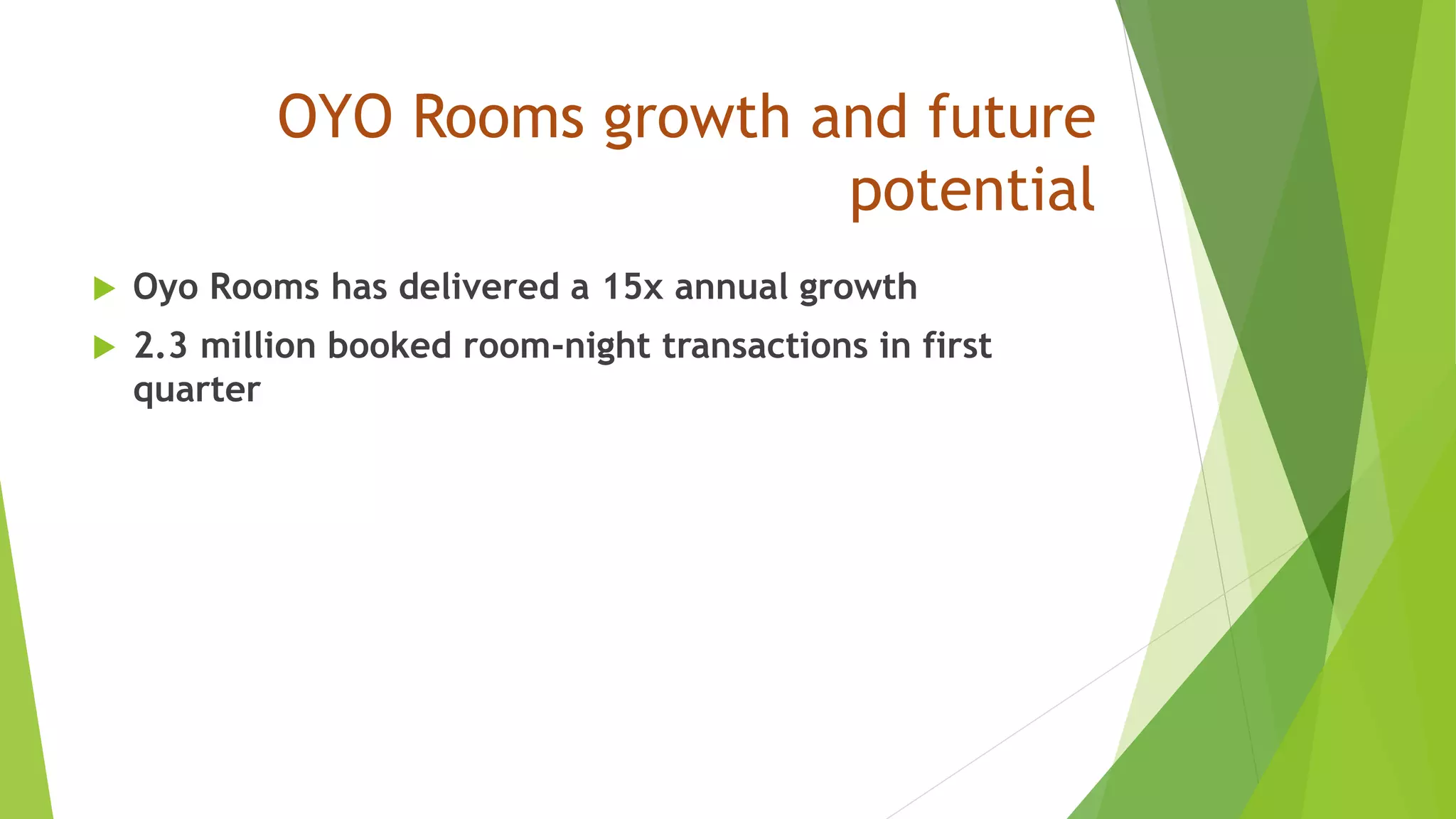 Success journey of Oyo Rooms | PPTX