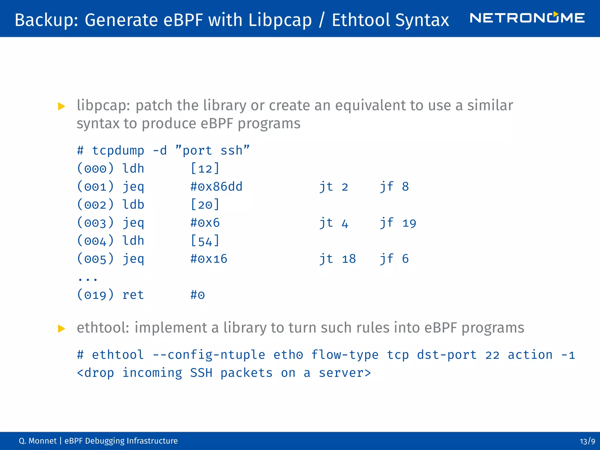 eBPF Debugging Infrastructure - Current Techniques | PPT