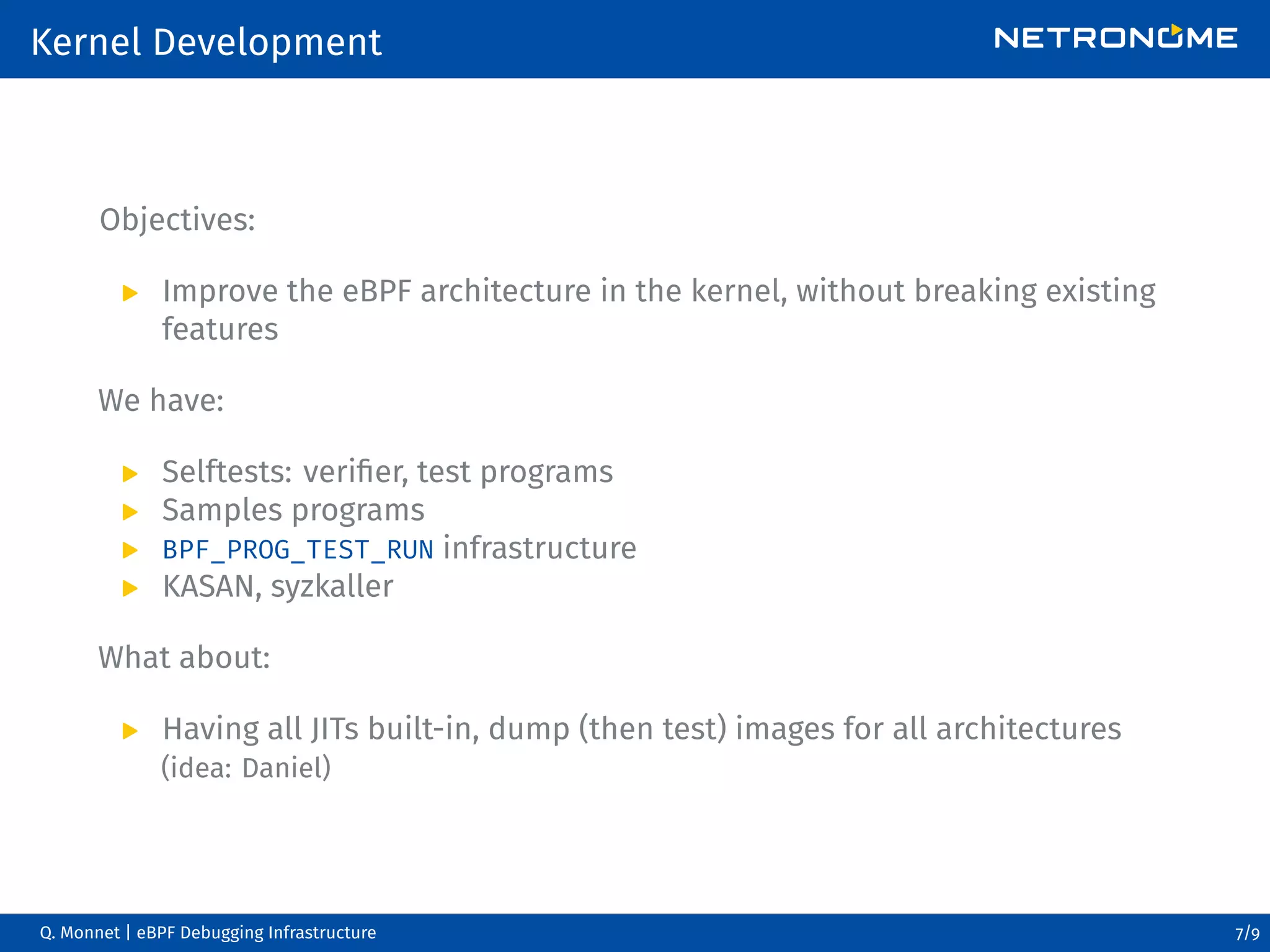 eBPF Debugging Infrastructure - Current Techniques | PPT