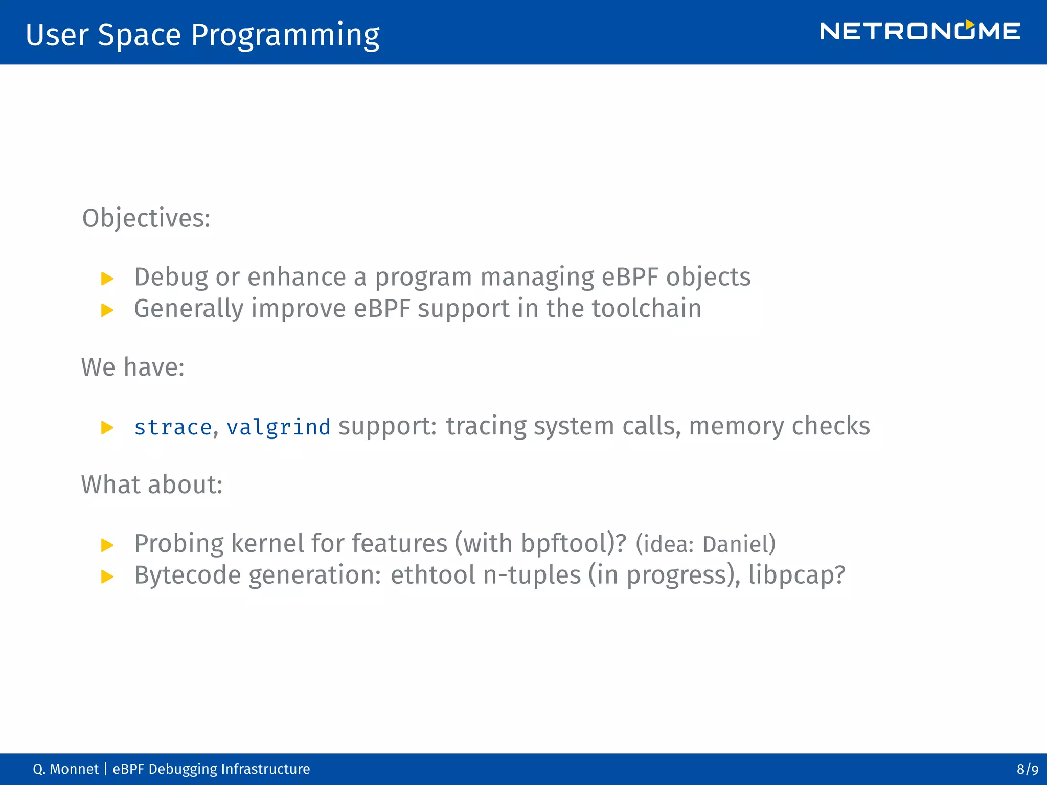 eBPF Debugging Infrastructure - Current Techniques | PPT