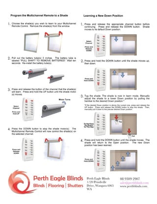 Q motion remote-programing-instructions-pdf | PDF