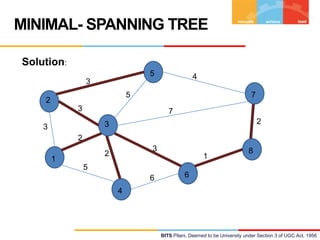 Quantitative management minimal spanning tree and dijkstra | PPT