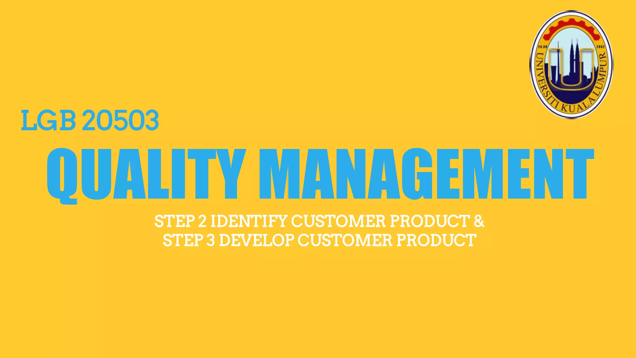Quality Management - Juran Trilogy Chap 2 & 3 | PPT