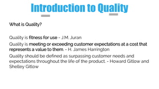 Quality Management - Juran Trilogy Chap 2 & 3 | PPTX