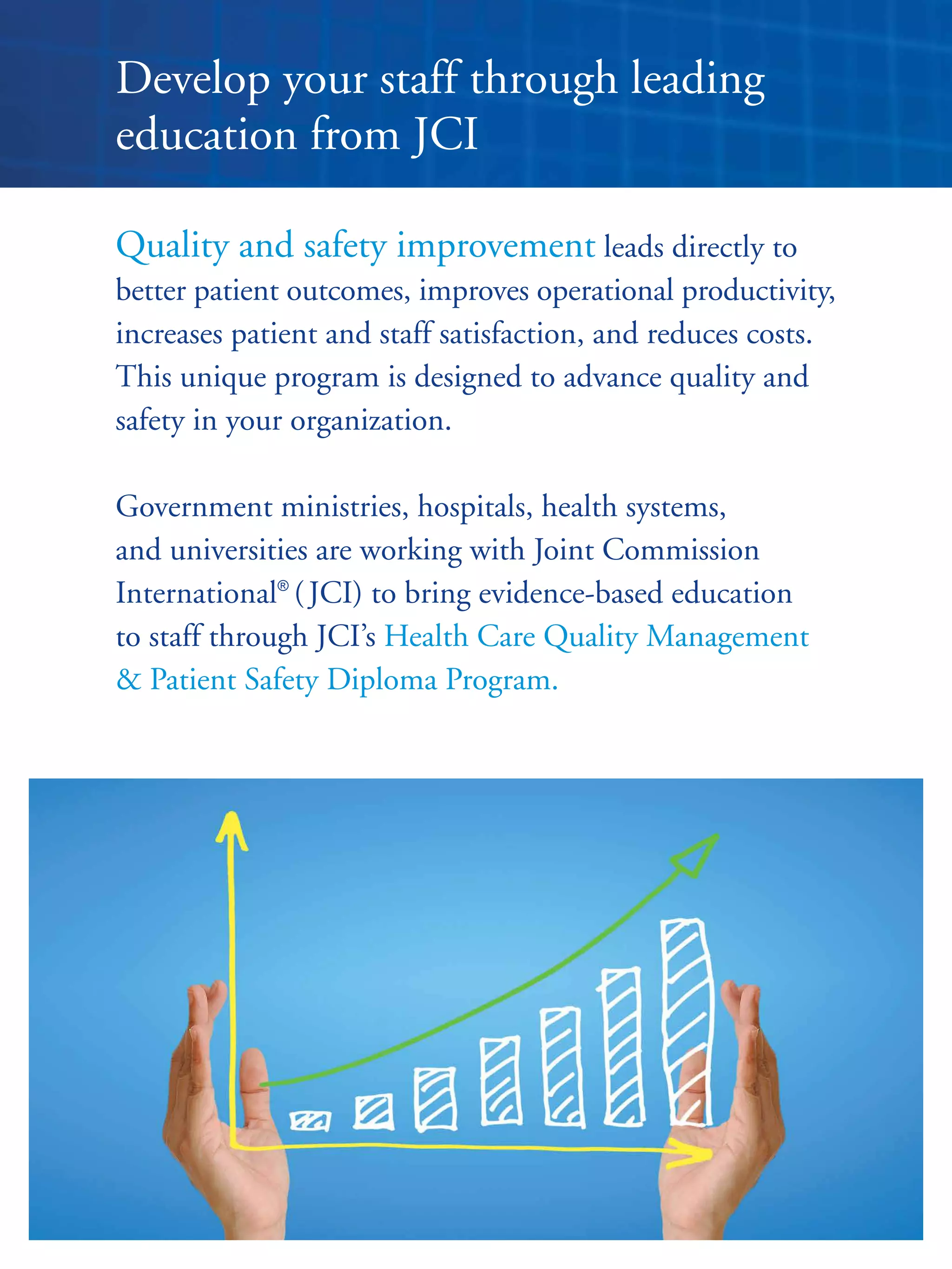QUALITY MANAGEMENT AND PATIENT SAFETY DIPLOMA BY JCI | PDF