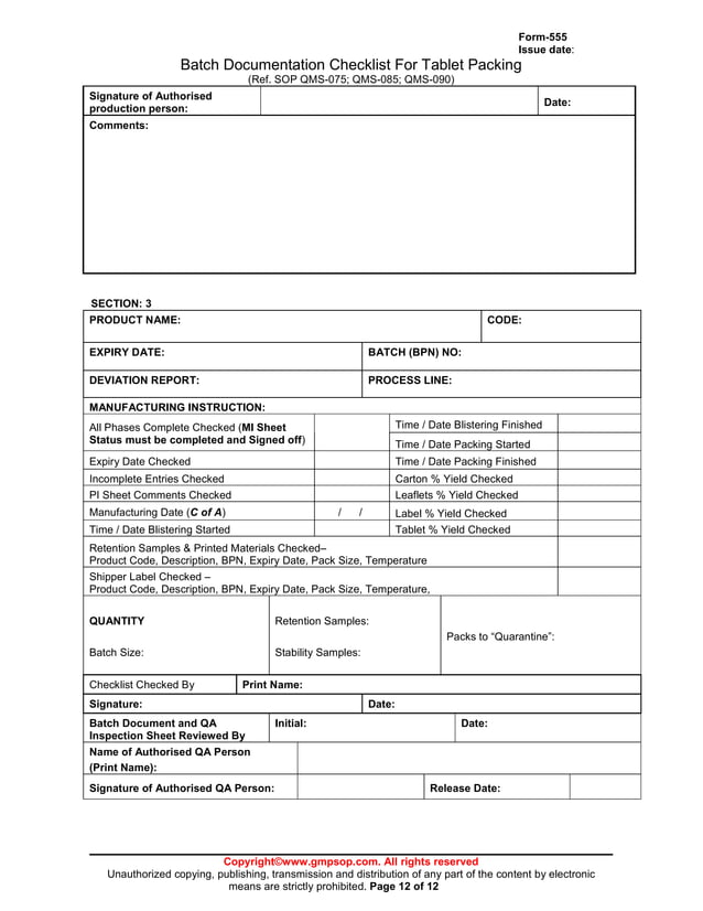 Qms 065 manufacturing-rework_procedure_sample | PDF