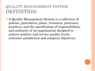 Quality Management System | PPT