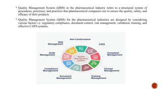 Quality Management System in Pharmaceuticals | PPTX