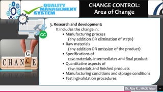 QUALITY MANAGEMNT SYSTEMS: Change Control (CC) | PPSX