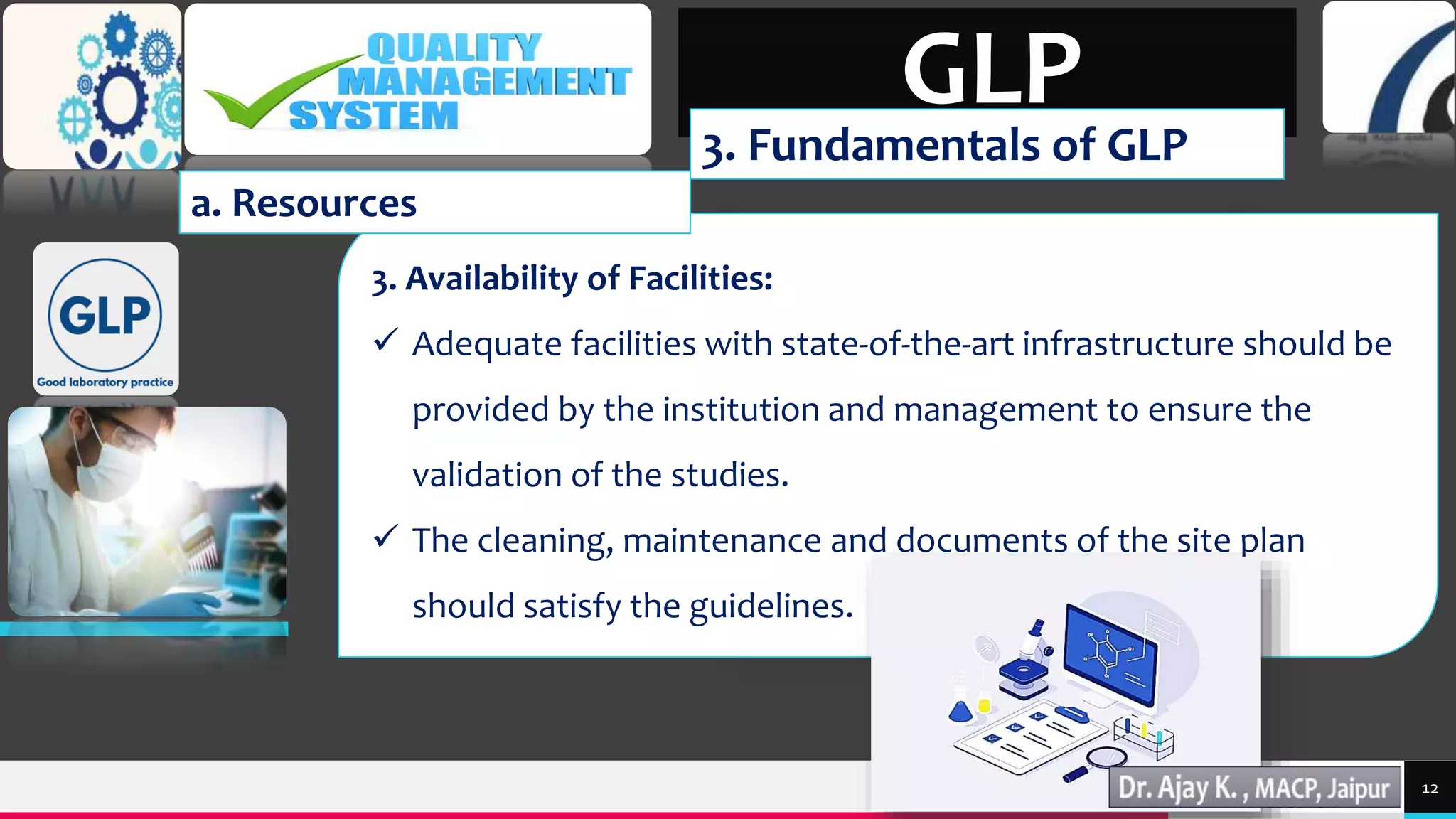Quality management systems: Good Laboratory Practice (QMS GLP) | PPSX