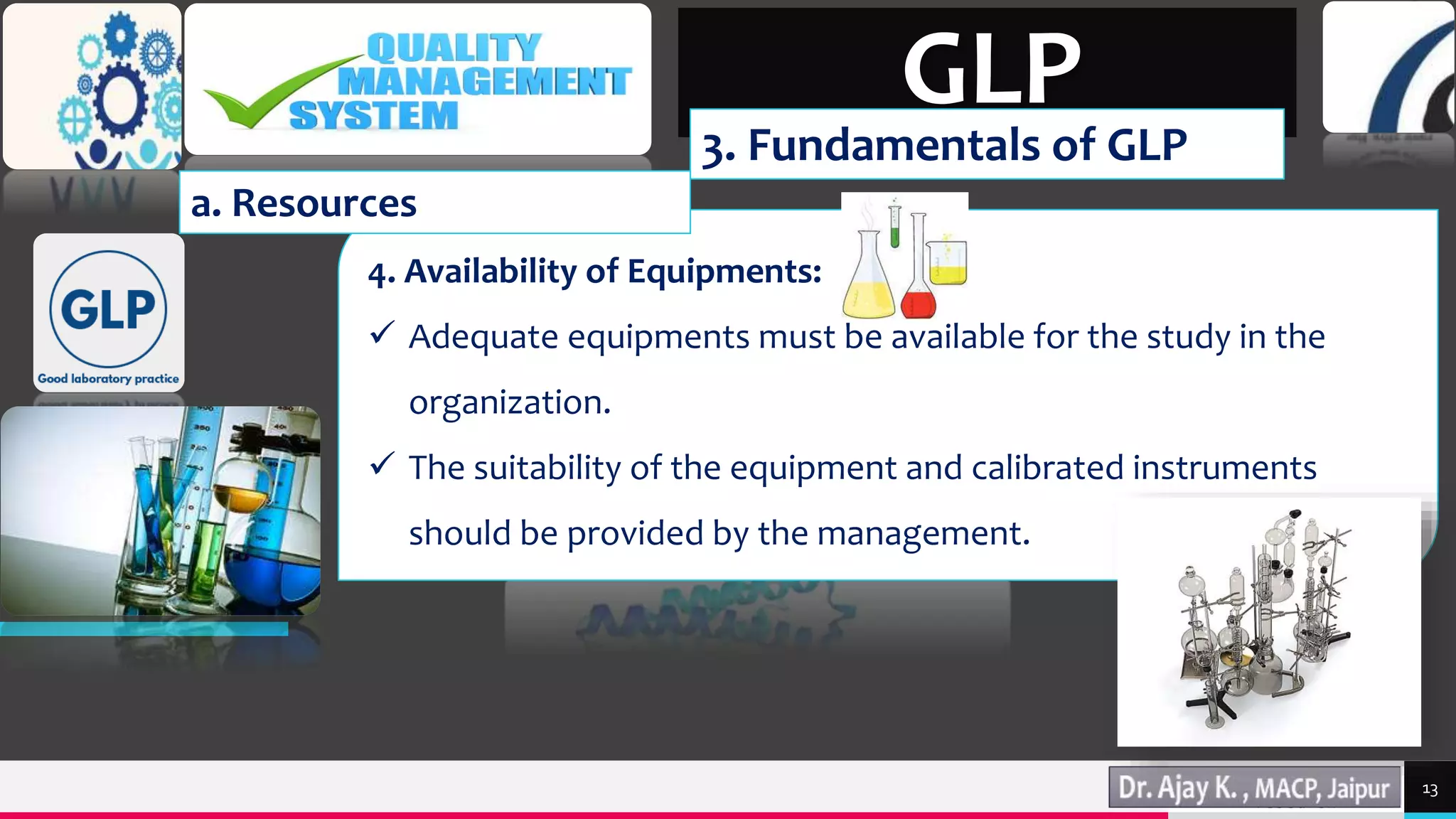 Quality management systems: Good Laboratory Practice (QMS GLP) | PPSX